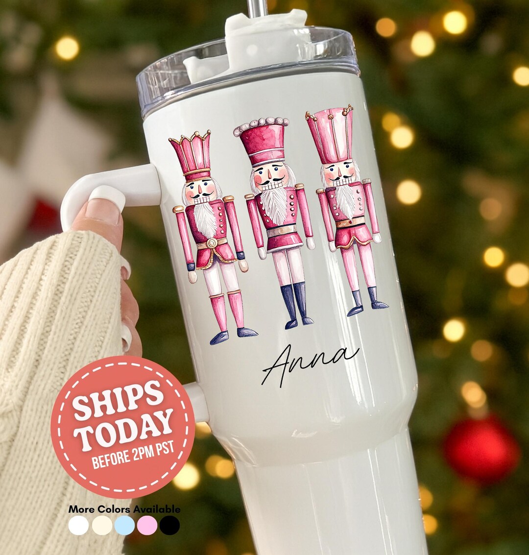 Personalized Nutcracker Tumbler, Christmas Gift Cup, Holiday Drinkware ...