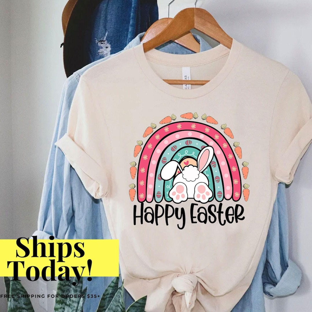 Easter Shirt for Women, Easter Bunny T Shirt, Happy Easter T-shirt ...