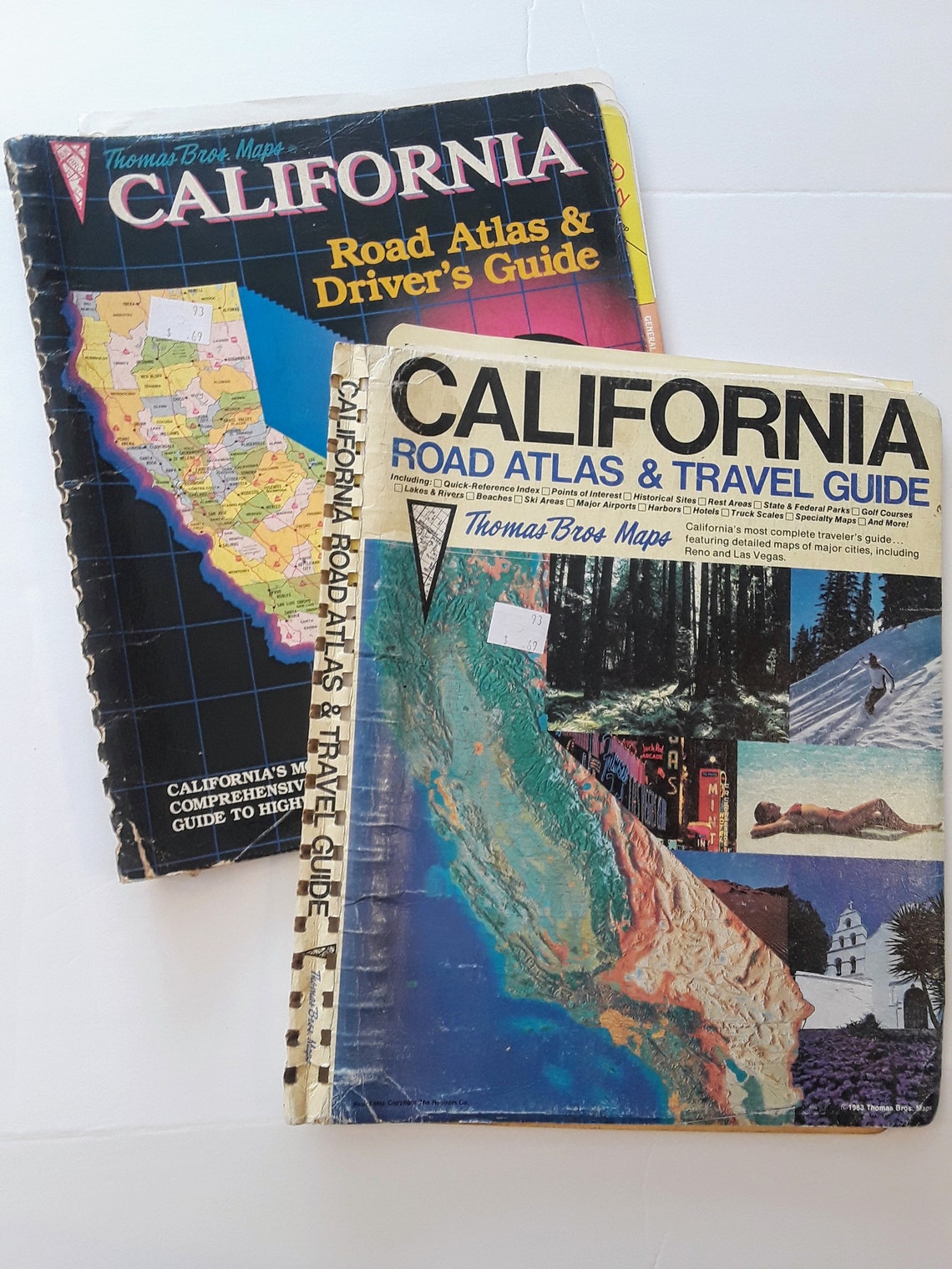 Vintage Maps / 25 Thomas Bros. California Road Atlas Pages | Etsy