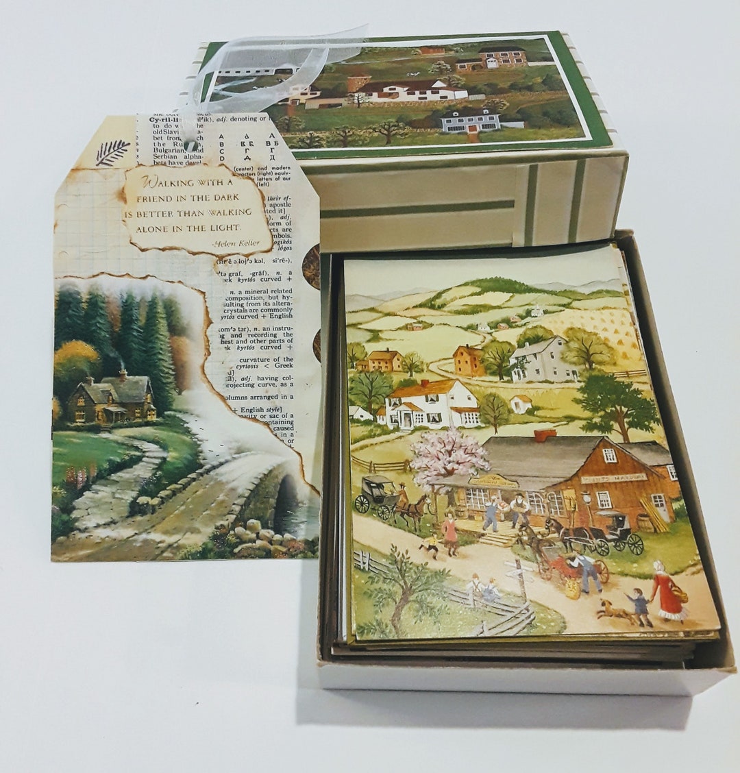 Tranquil Countryside / Curated Collection of 34 Vintage Greeting Cards ...