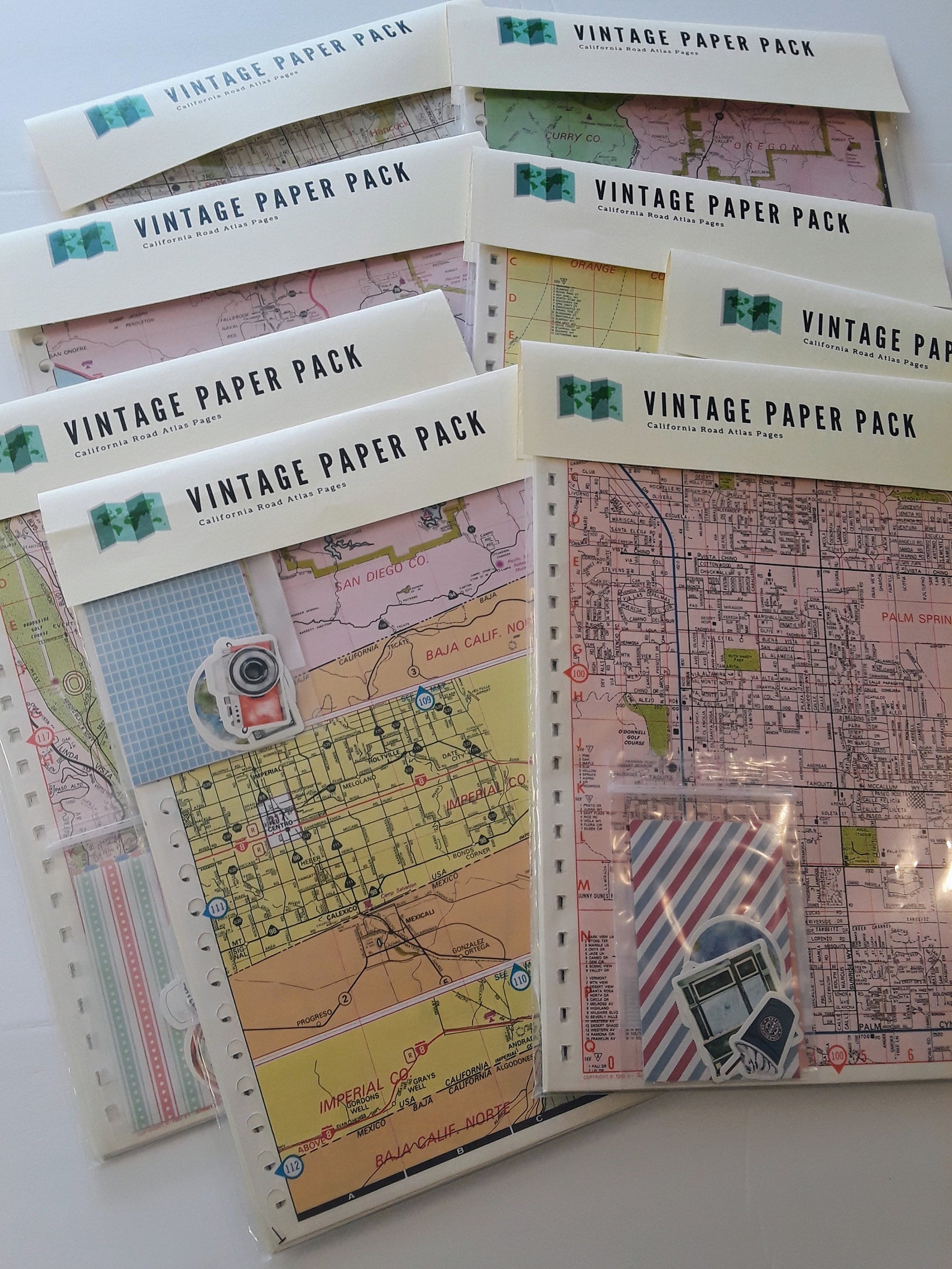 Vintage Maps / 25 Thomas Bros. California Road Atlas Pages | Etsy