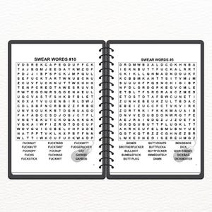 Swear Word Search Puzzle Book, Funny Adult Party Game (PDF Download) - Etsy