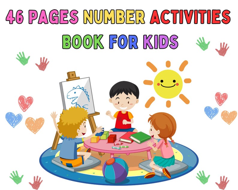 Number Activities Book, Printable PDF Worksheets for Preschool ...