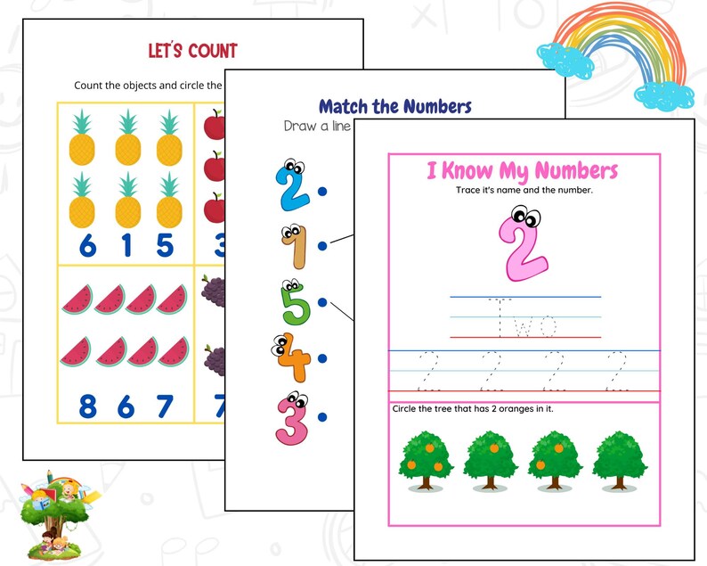 Printable Number Activities Book for Kids | Counting and Tracing | Fun ...