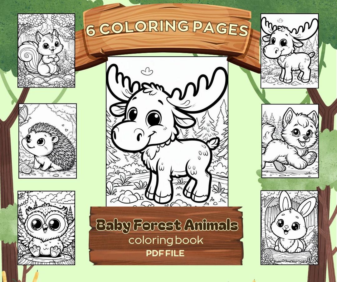 Baby Forest Animals Vol. 1 / Coloring Book Baby Animals in Fun Times at ...