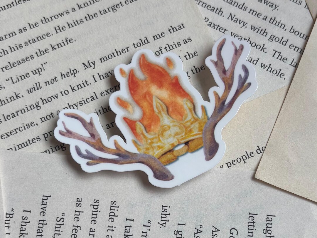 Flaming Stag Sticker | Throne of Glass Sticker for Bookish Readers ...