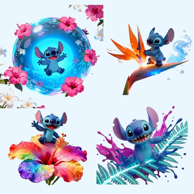 10 Stitch PNG Clipart, and Stitch, High Quality 300 Dpi Sublimation ...