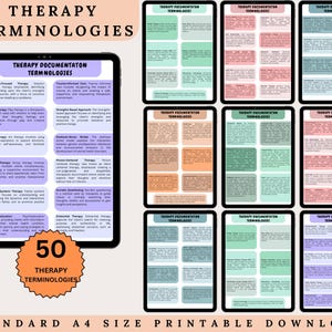 Therapy Notes, Therapy Terminologies, Therapy Documentation, Therapist ...