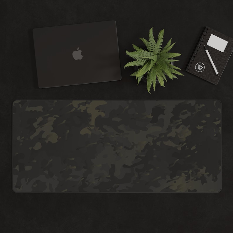 Multicam Black Camo Desk Mat - Large 16x35in - Etsy
