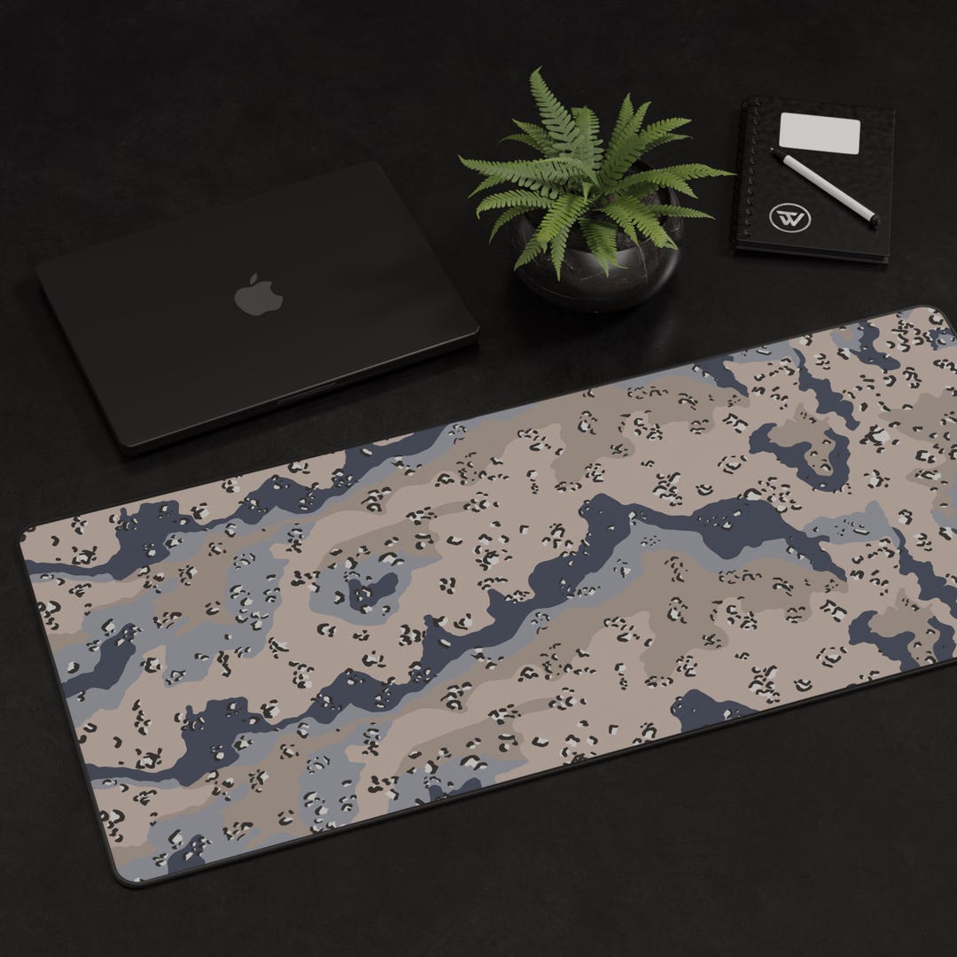 Blueberry Chocolate Chip Camo Desk Mat - Large 16x35in - Etsy