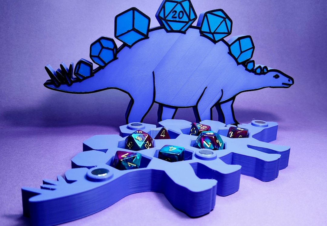 Personalized Stegosaurus Dice Box: Dnd Dice Vault & Storage - Etsy