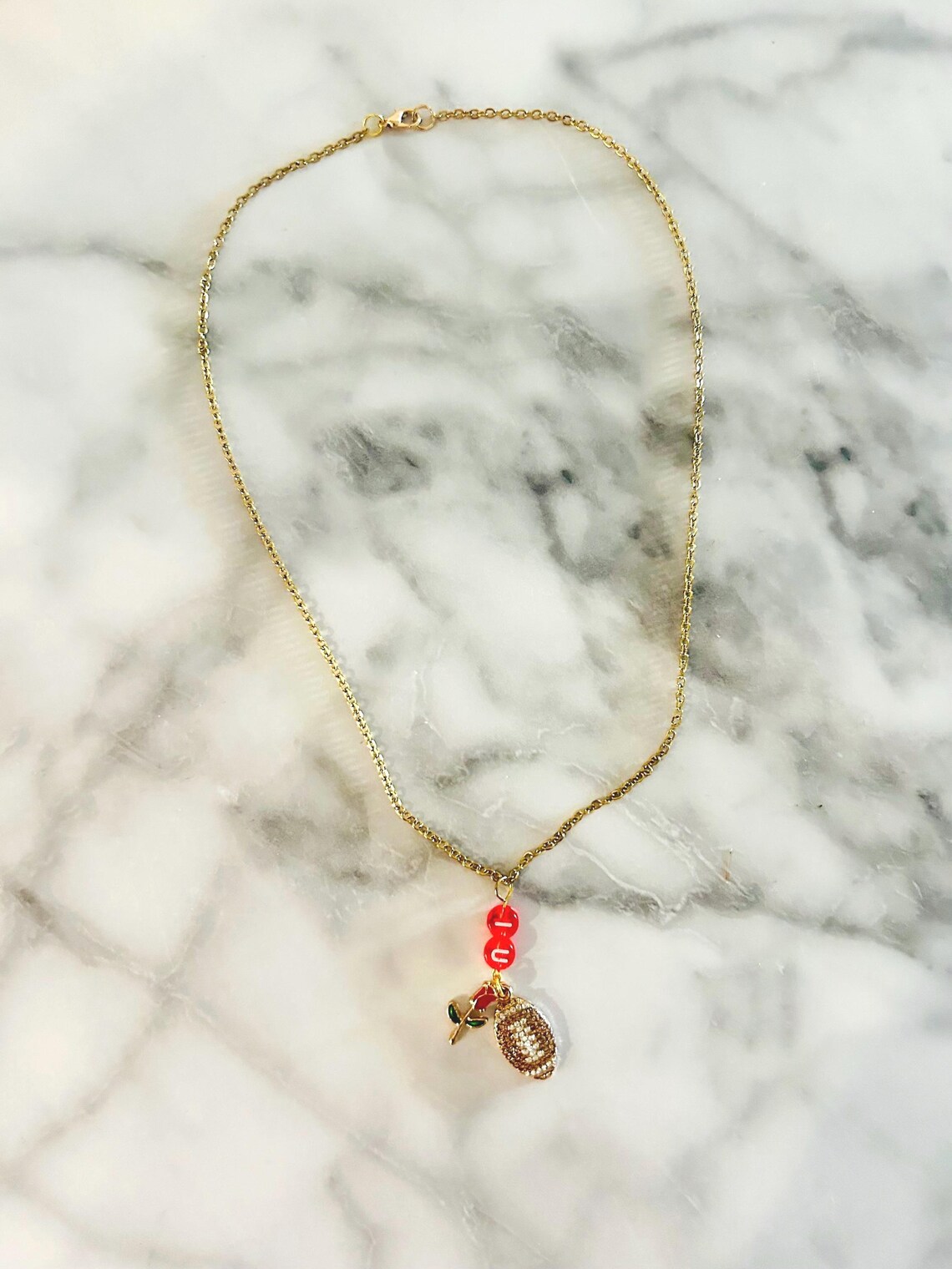 Indiana University Football Rose Bowl 2026 Champions Necklace - Etsy