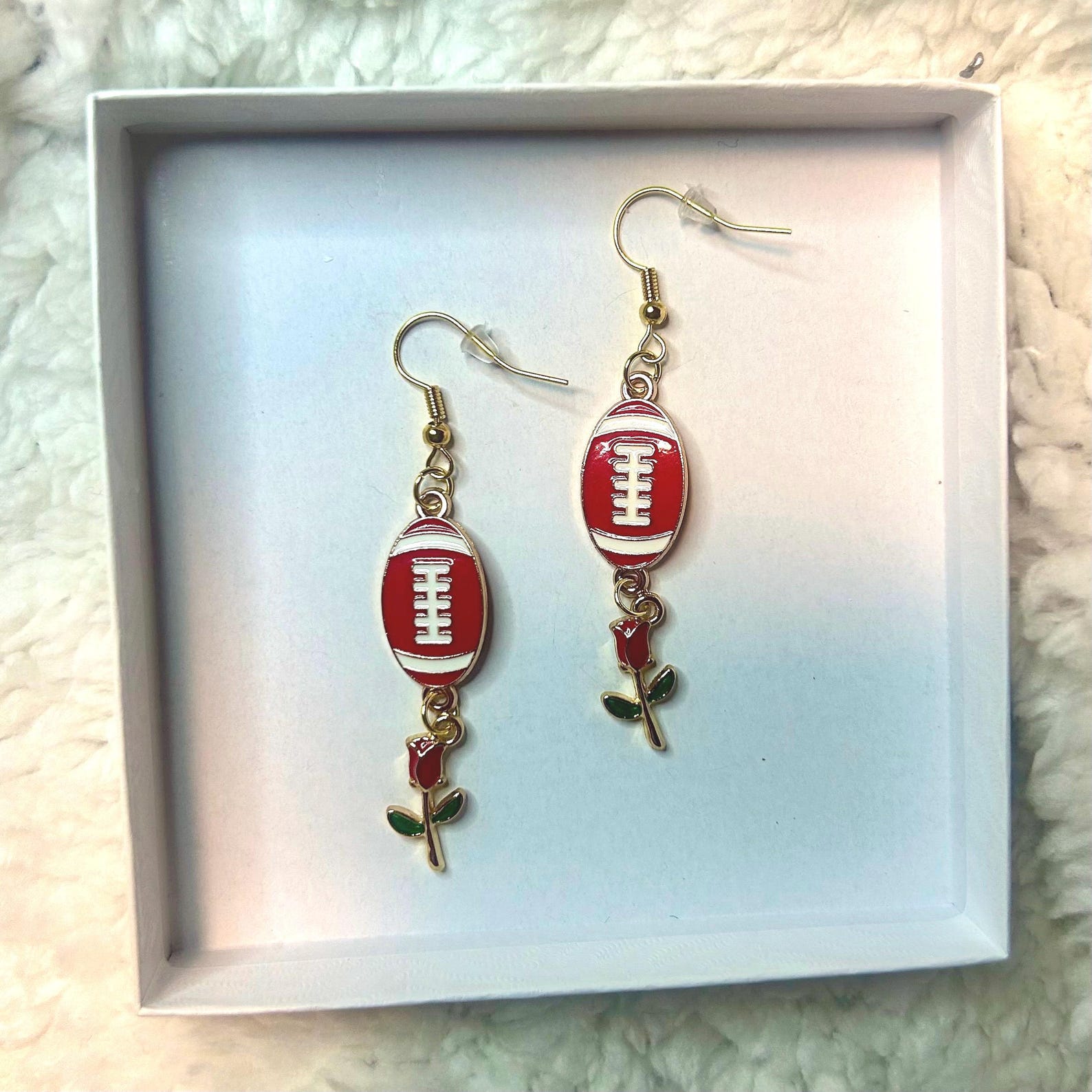 Indiana University Football Rose Bowl 2026 Champions Earrings and ...