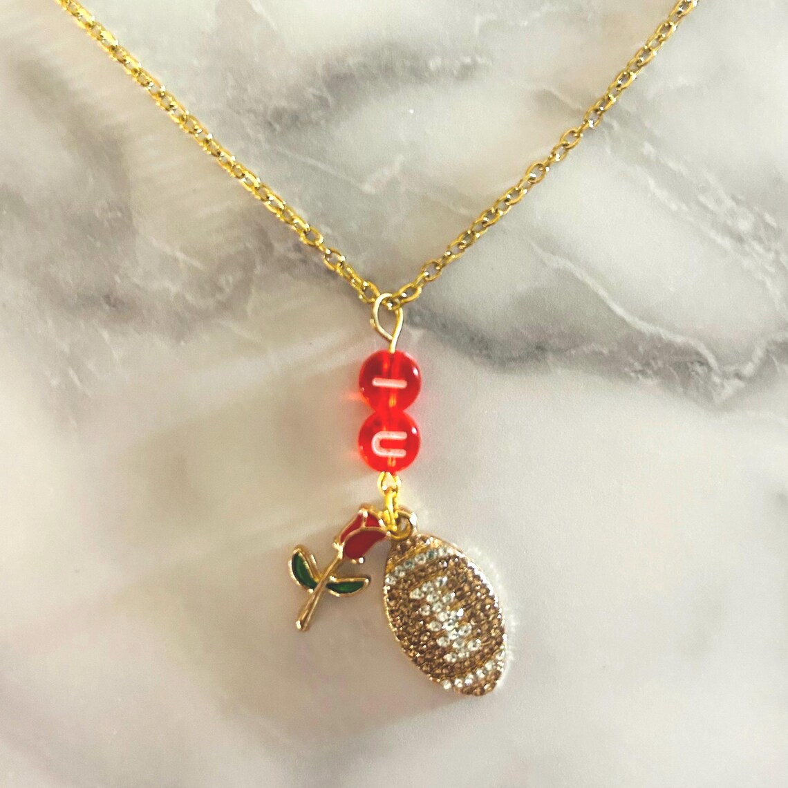Indiana University Football Rose Bowl 2026 Champions Necklace - Etsy