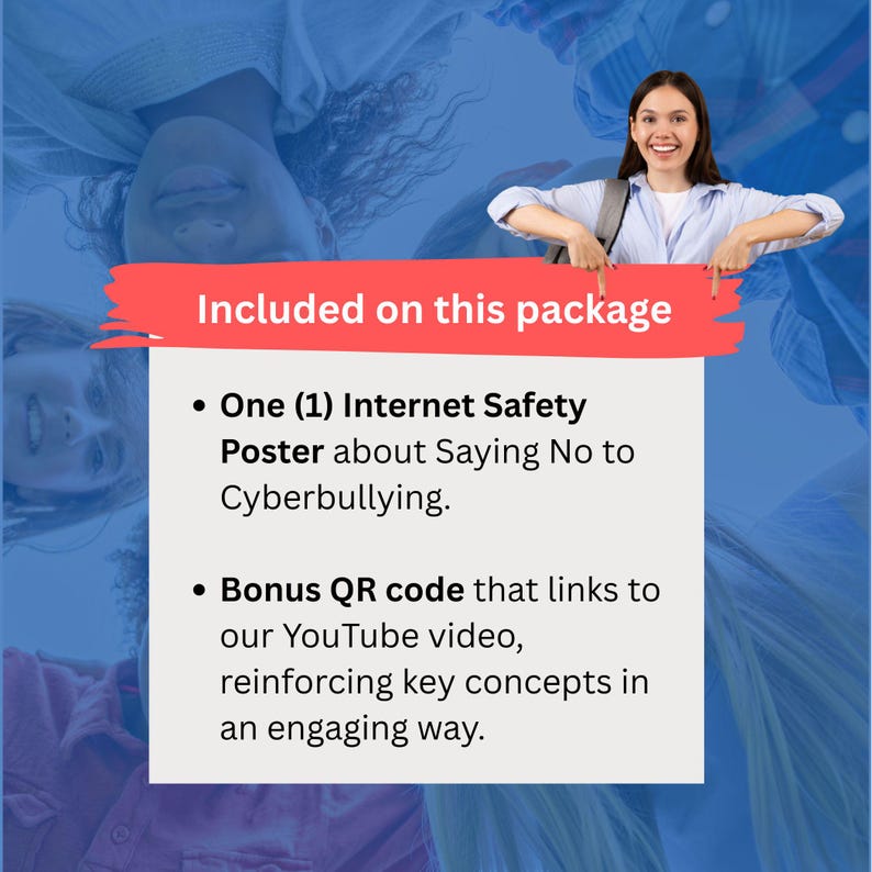 Internet Safety Poster for Kids - Say No to Cyberbullying | Digital ...
