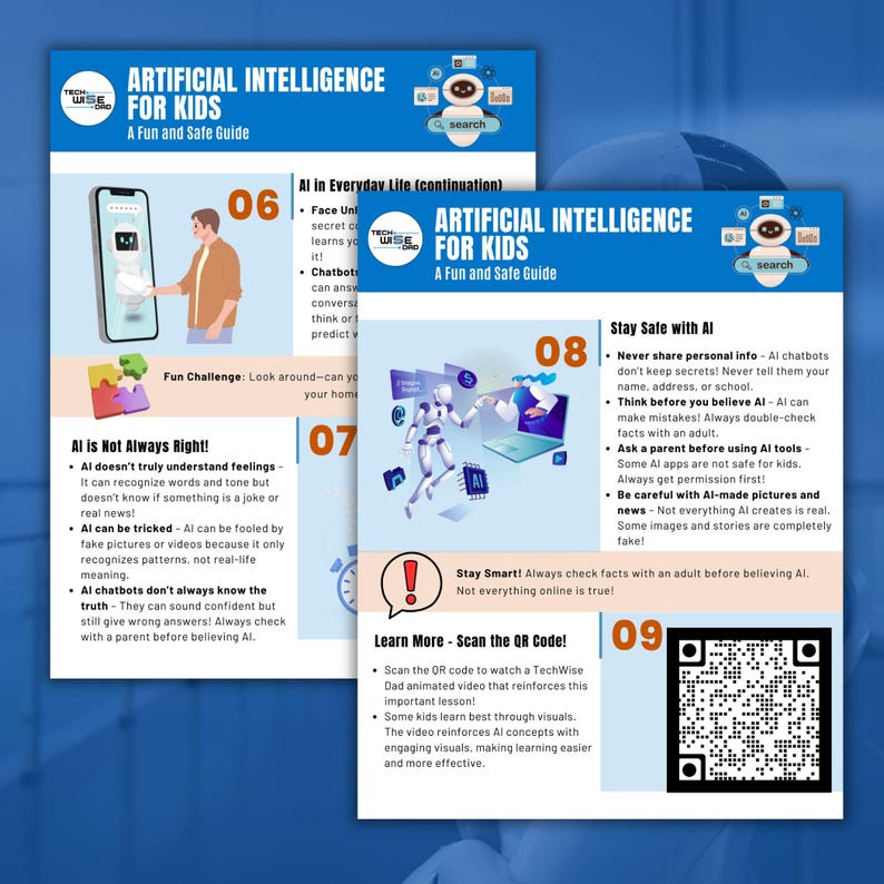 Artificial Intelligence Posters for Kids (set of 4 Printables PDF) - Etsy