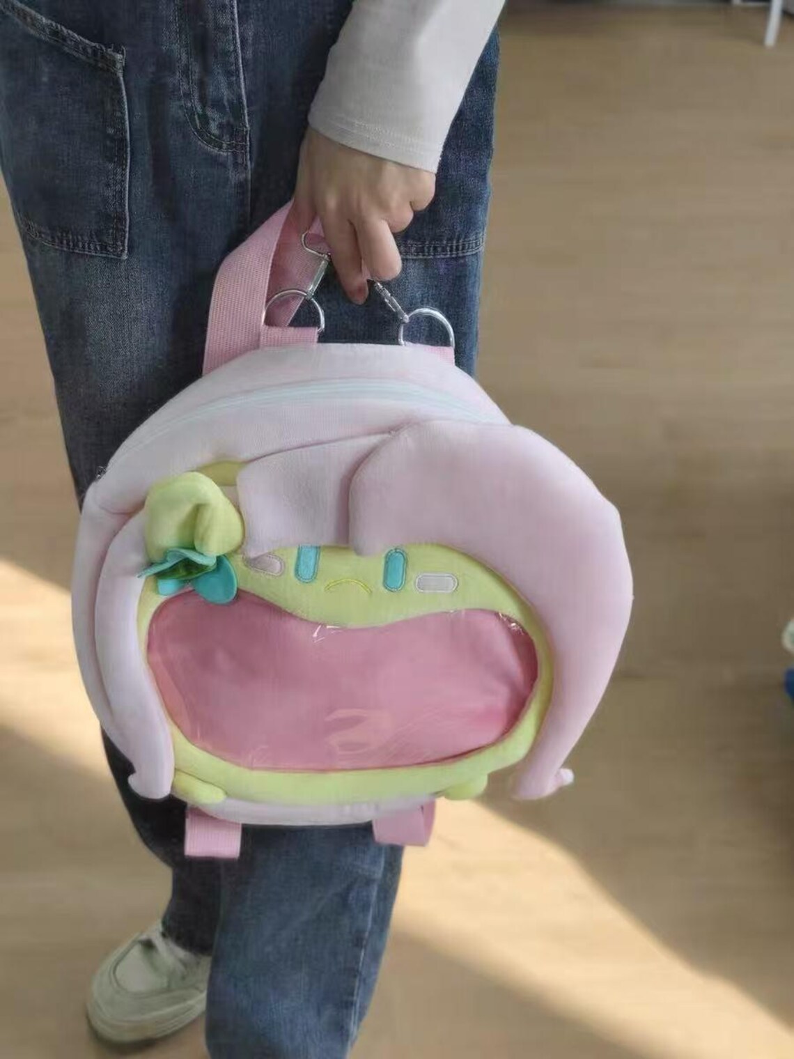 My Little Pony Fluttershy Transparent Bag Plush Backpack Cute Shoulder ...