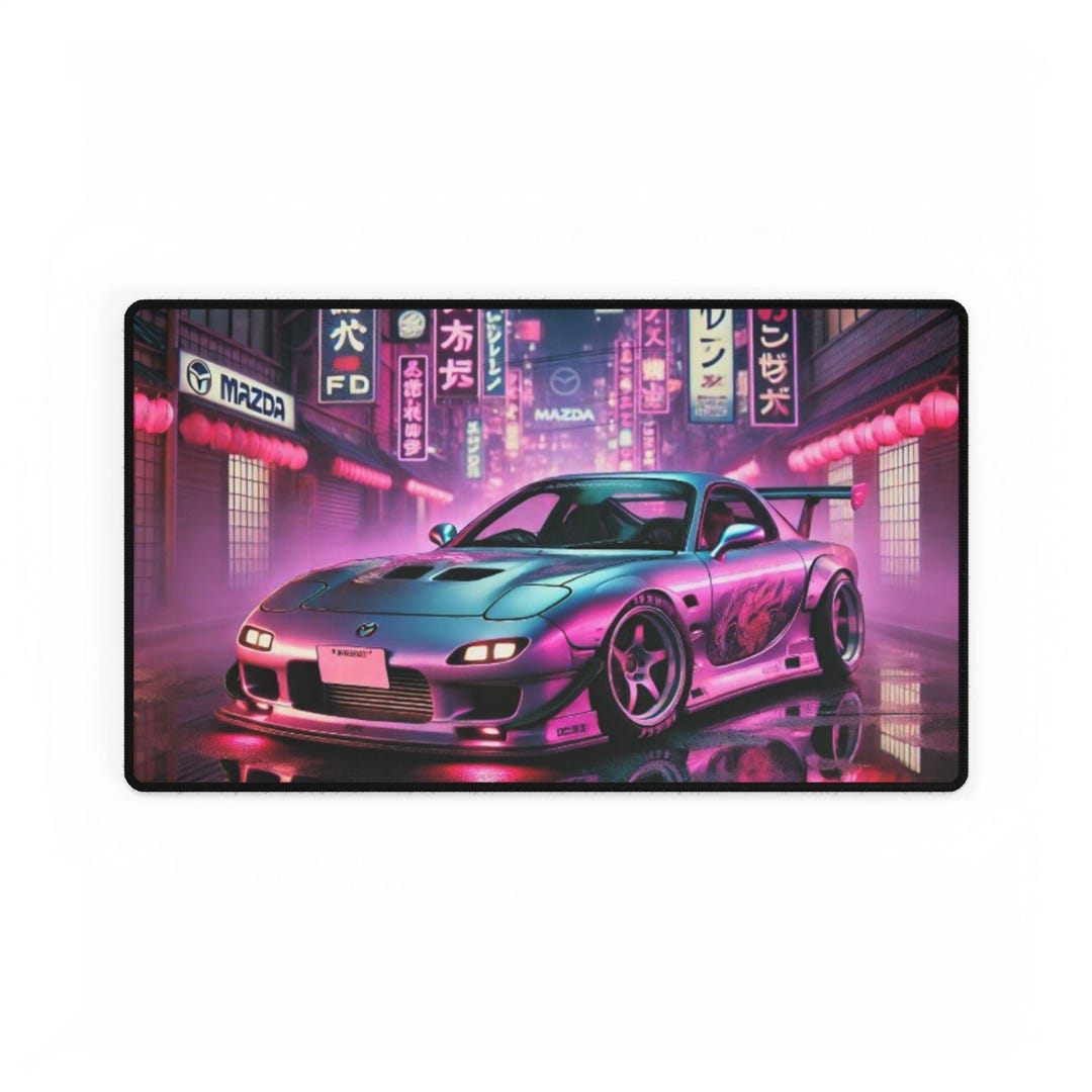 Gaming Mouse Pad Mazda RX7, JDM Car Mouse Pad, Large Desk Mat for ...