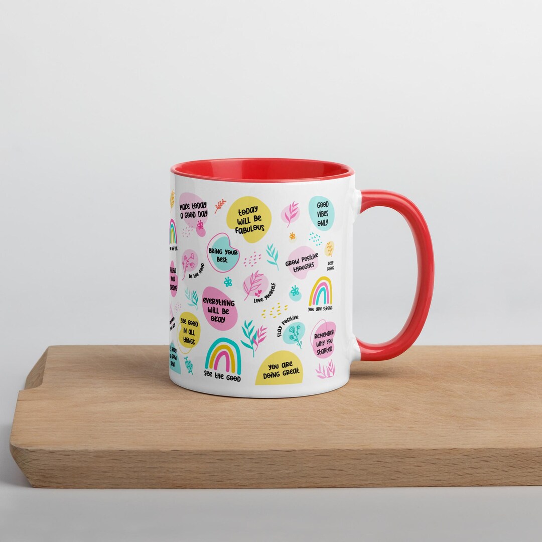 GOOD VIBES ONLY Mug, Positive Coffee Mug, Motivational Ceramic Cup ...