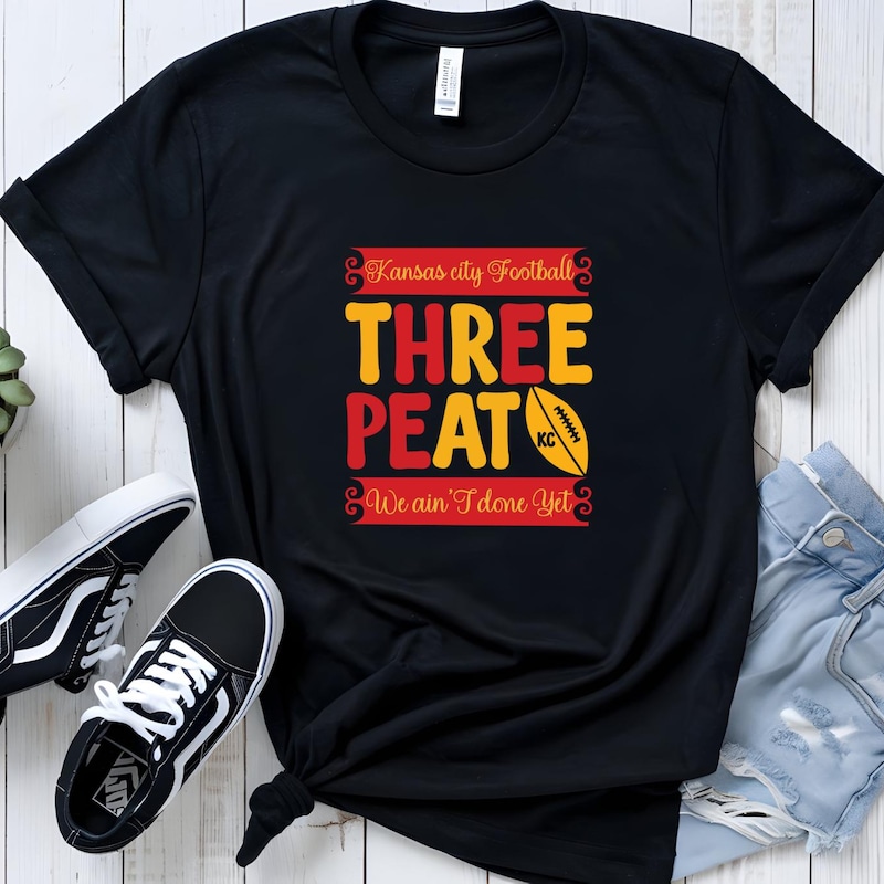 Three Peat Chiefs Shirt - Etsy