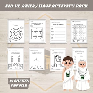 Eid Ul Adha Activity Pack: Hajj Games & Coloring Pages (PDF) - Etsy