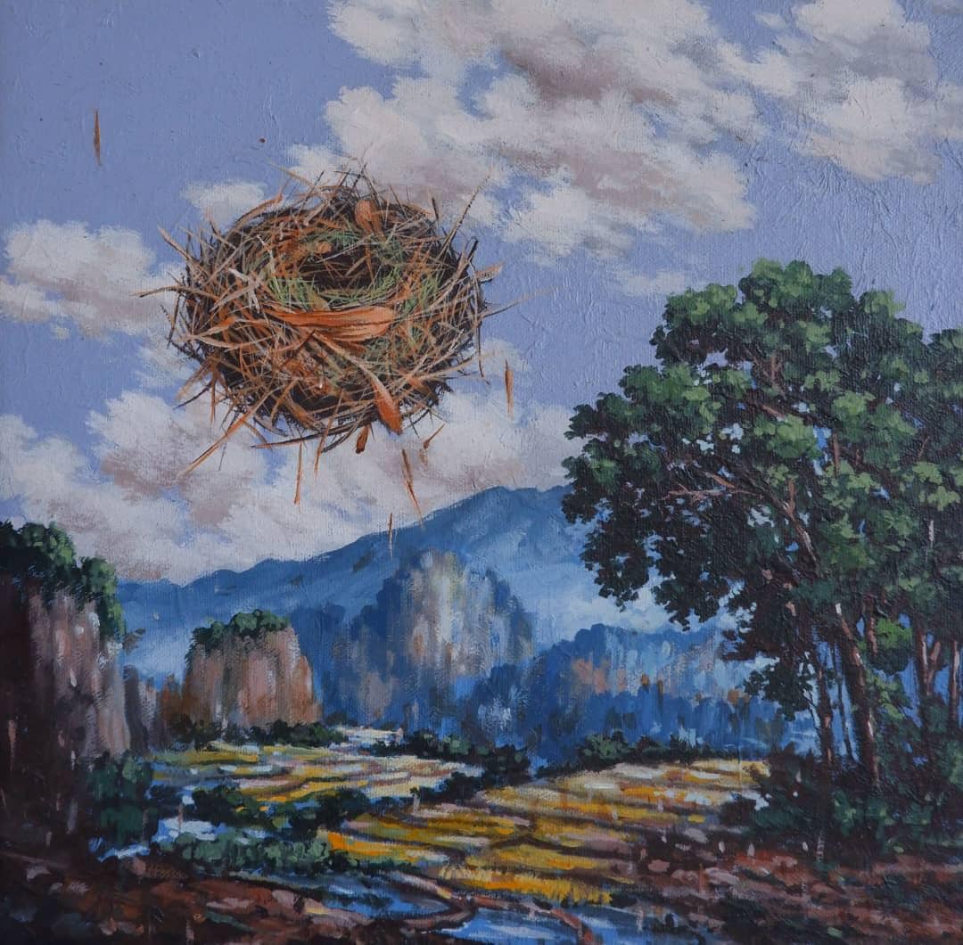 Prosperous Land, Lush Greenery Landscape, Nature’s Resilience Art ...