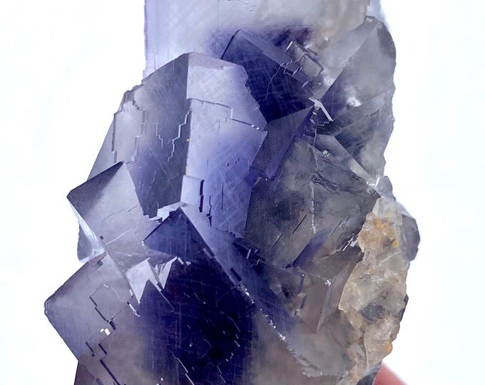 Phantom Fluorite & Calcite Crystal Specimen: Natural Cubic Mineral ...