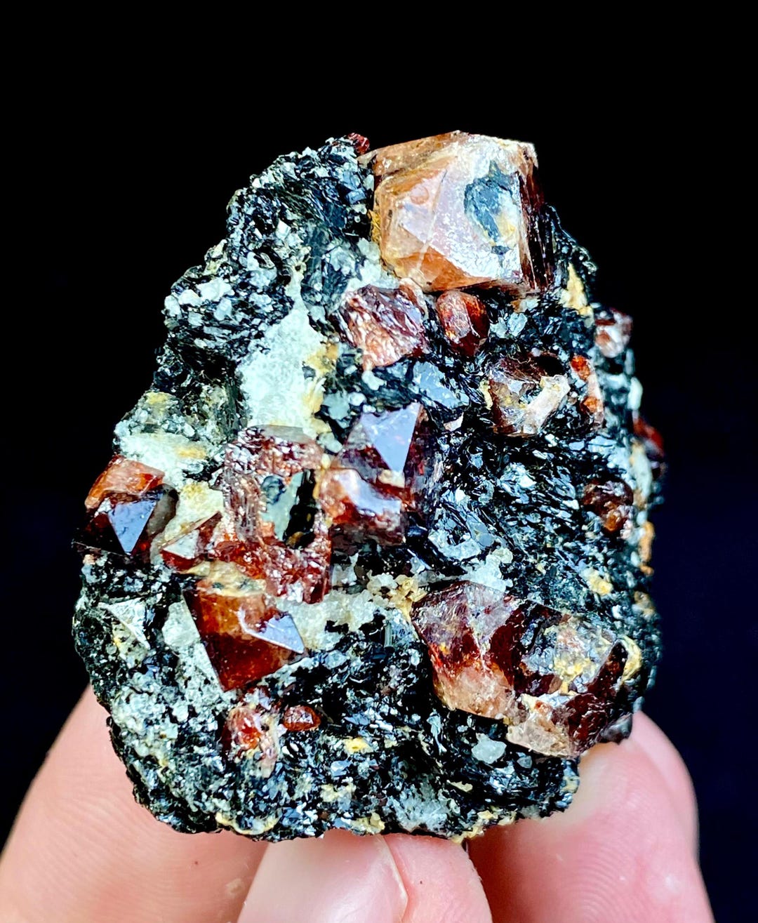56 Gram Red Zircon Crystal on Matrix – Rare Natural Specimen – High ...