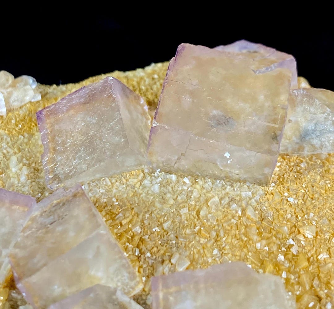 110 Gram Unique Cubic Fluorite Specimen Collector's Gem Healing Crystal ...