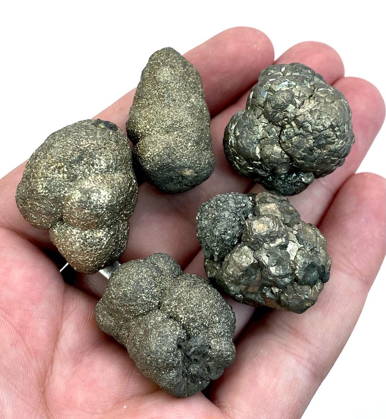Natural Pyrite Cluster | Raw Fool's Gold Mineral Specimen (152 Gram ...