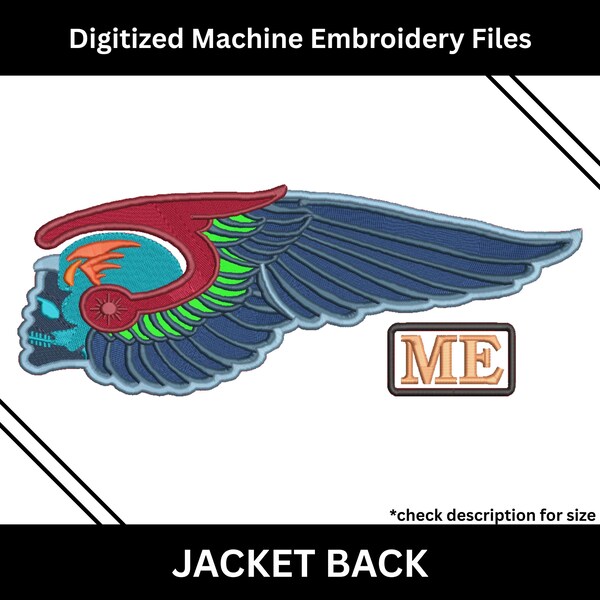 Wings Drawing on Jacket - Etsy