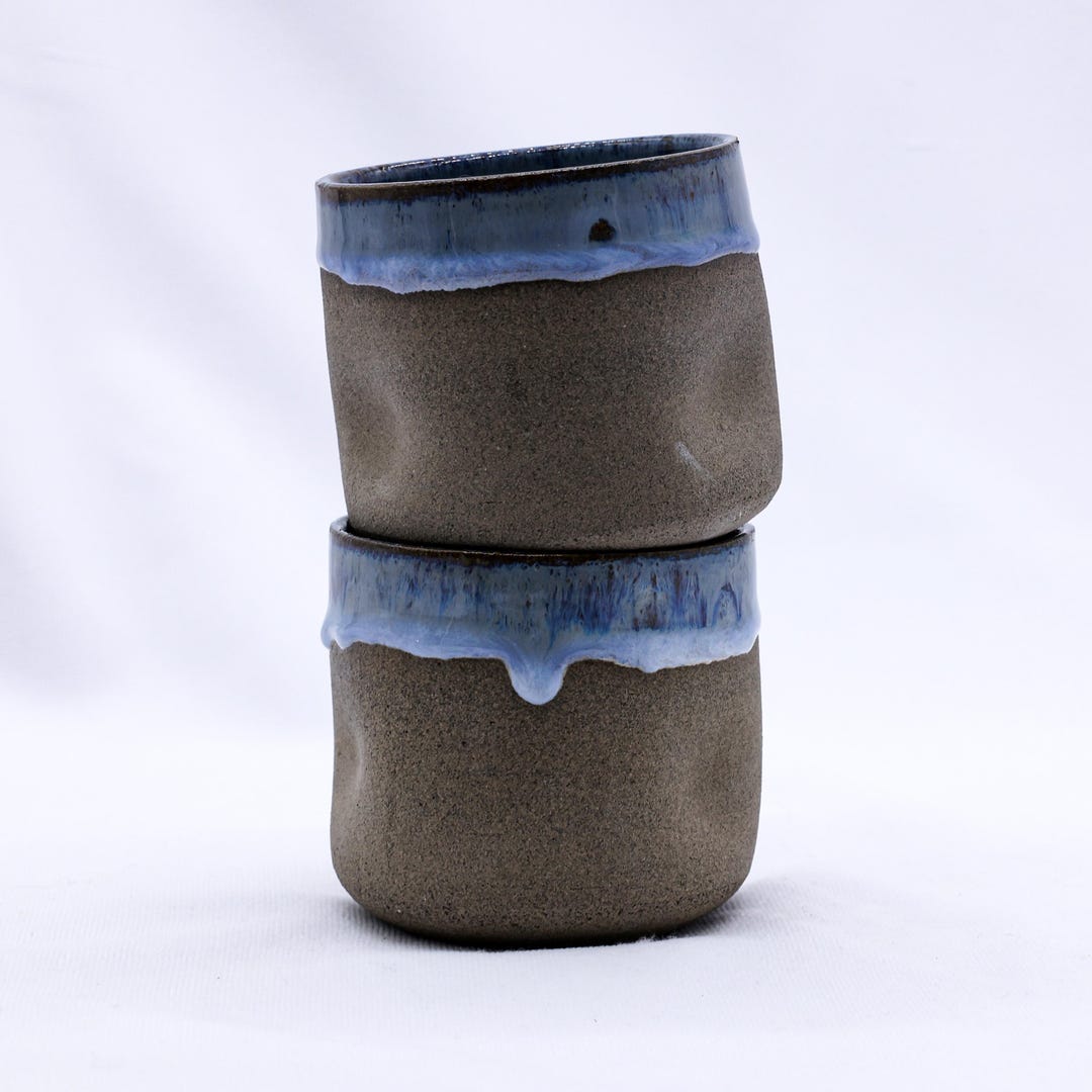 Handmade Rustic Ceramic Espresso Cup | Handmade Stoneware 6 Oz Coffee ...