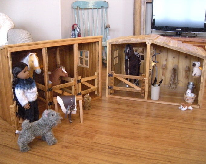 Horse Barn & Stable Set for American Girl Doll - Etsy