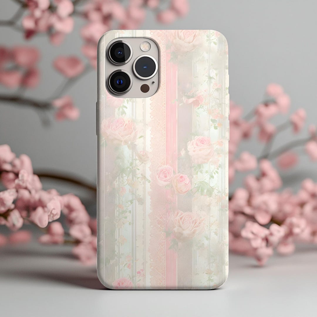Fabulous Pink Rose iPhone Case, Shabby-chic Lace, Cute Gift for Her ...