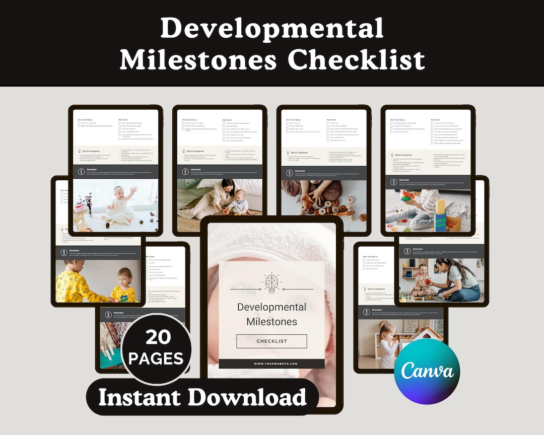 Child Development Milestone Checklist, Newborn Essentials Checklist ...