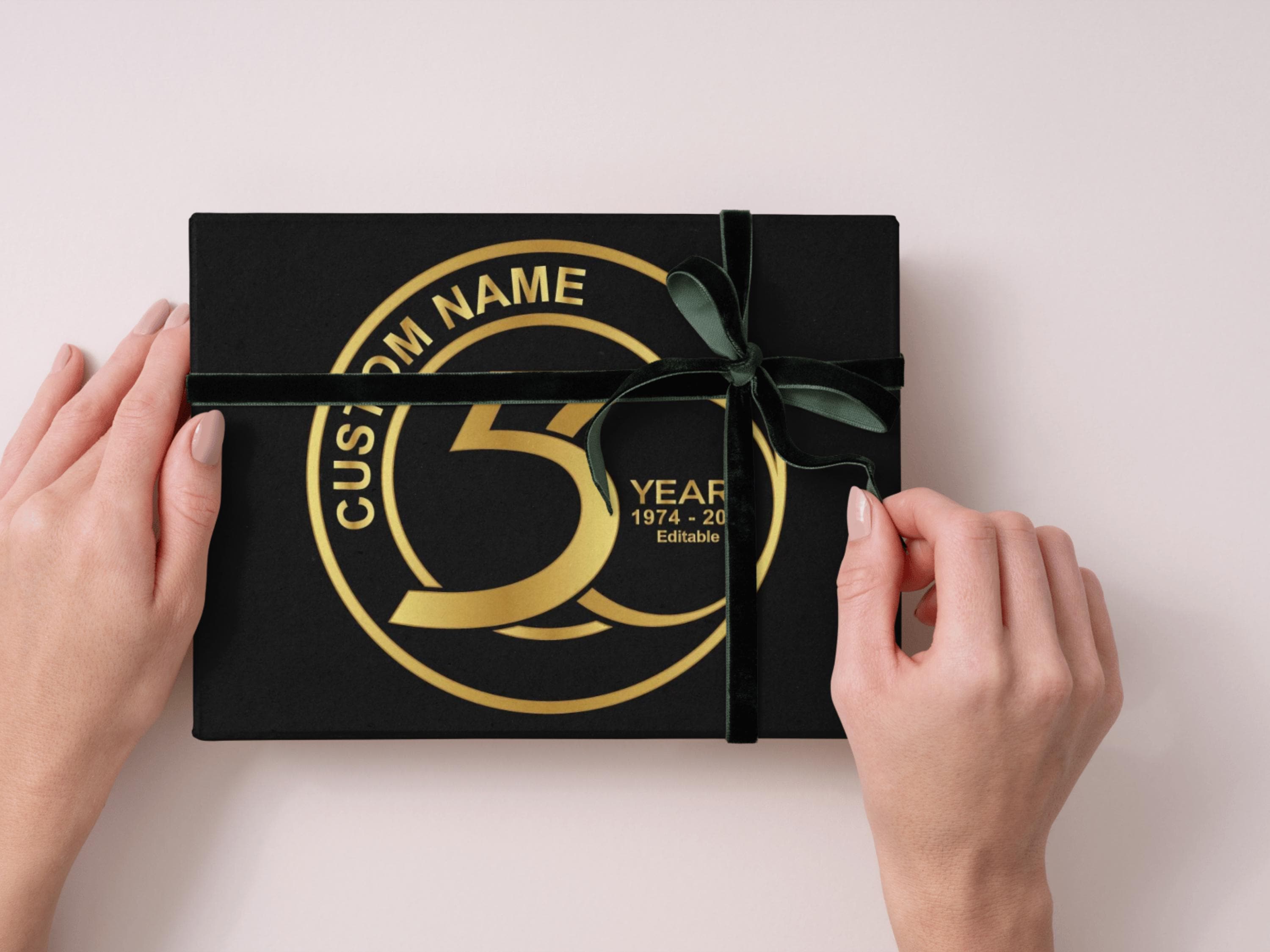 Custom 50th Years Anniversary Logo: Golden Jubilee Design (digital ...