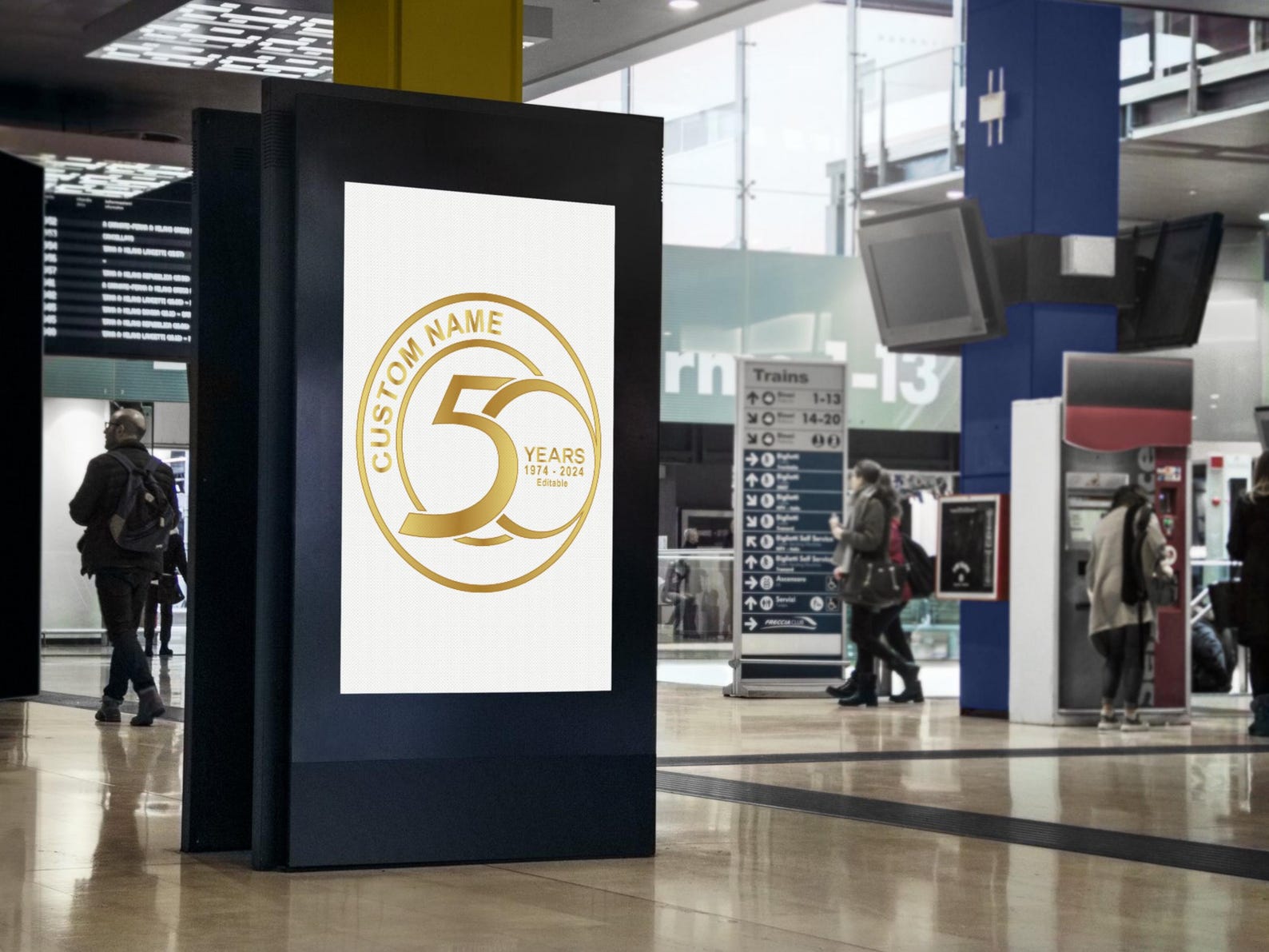 Custom 50th Years Anniversary Logo: Golden Jubilee Design (digital ...