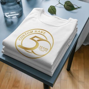 Custom 50th Years Anniversary Logo: Golden Jubilee Design (digital ...