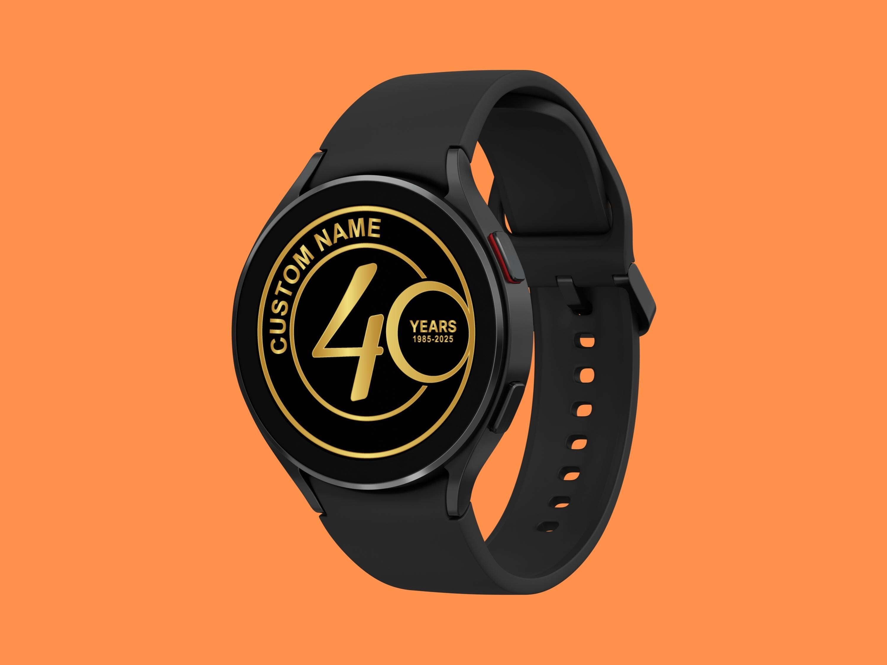 Custom 40th Anniversary Logo | Ruby Celebration Badge (digital Download ...