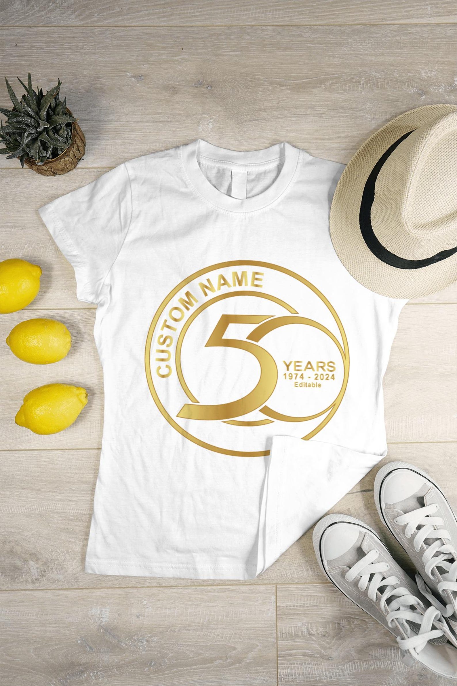 Custom 50th Years Anniversary Logo: Golden Jubilee Design (digital ...