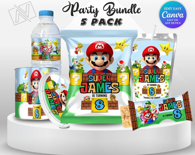 Mario Inspired Custom Name Tags - Etsy Australia