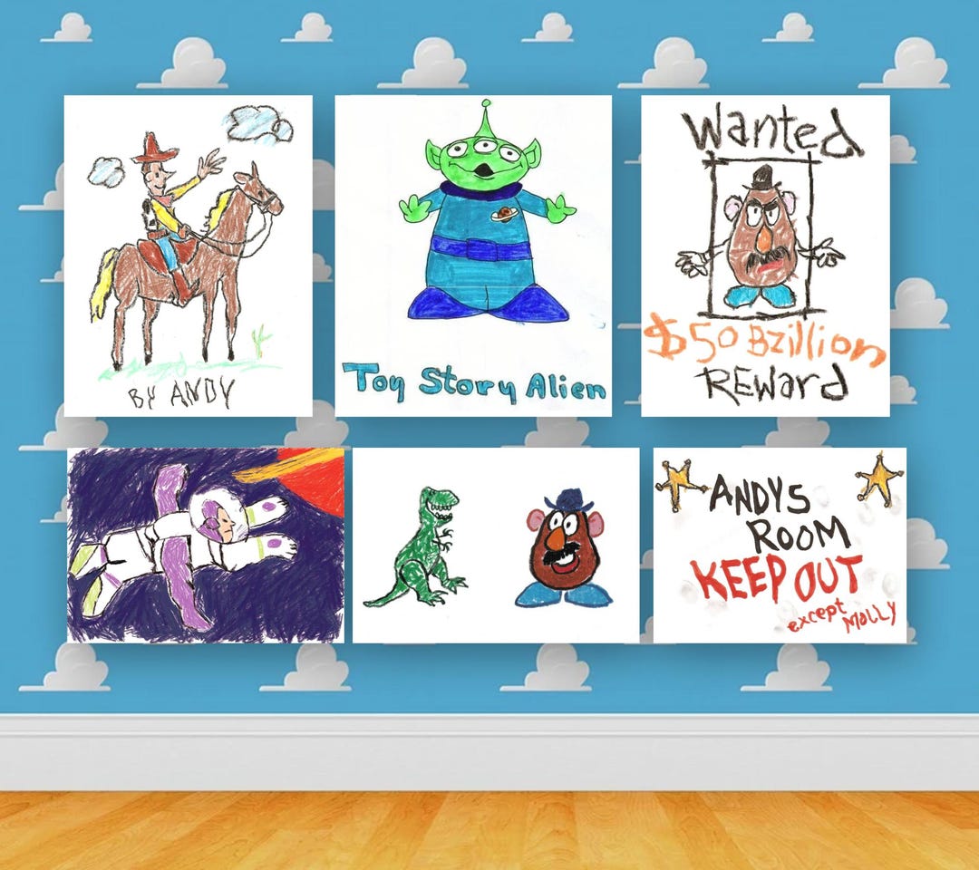 6 Toy Story Poster Kid Toy Story Drawing Buzz Lightyear Toy Story Andy ...