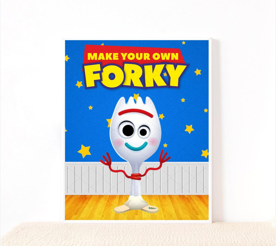 Toy Story Table Sign Forky Toy Story Theme Party Kids Toy Story ...