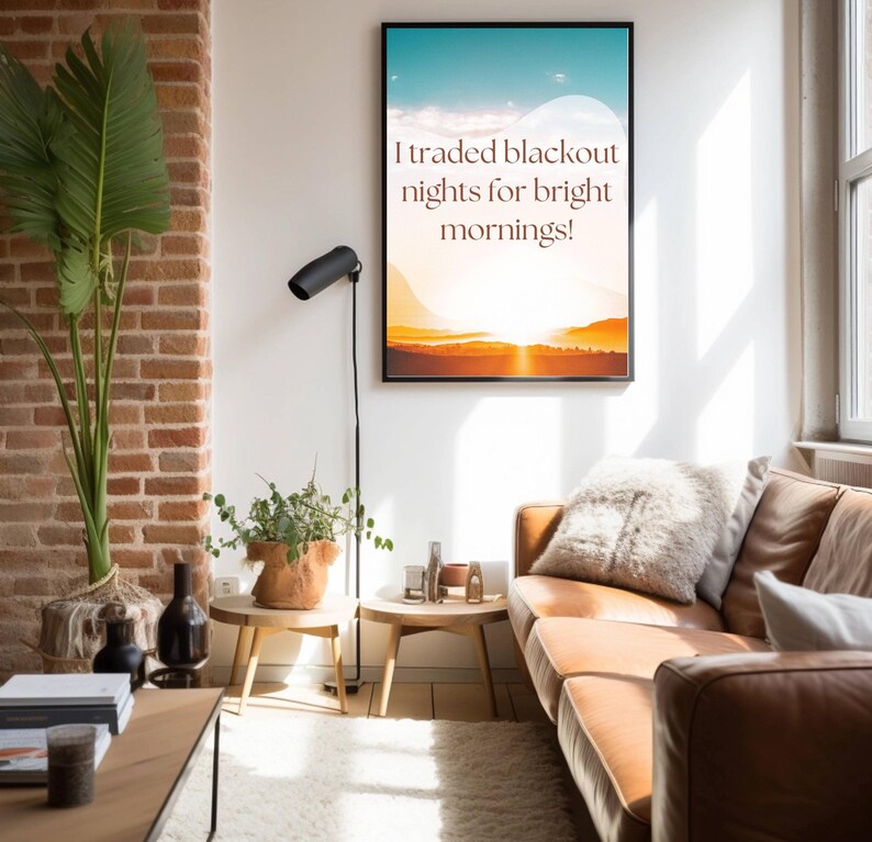 Sober Motivation Digital Wall Art | Funny Sobriety Quote Print ...