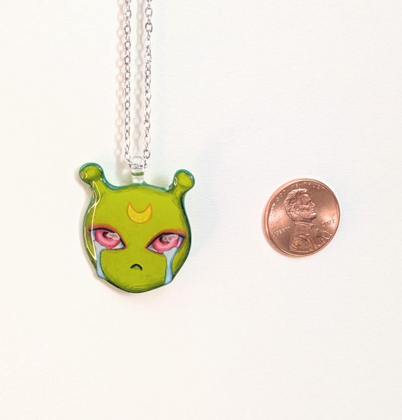 Sadie Sadalyte Sad Alien Necklace - Etsy