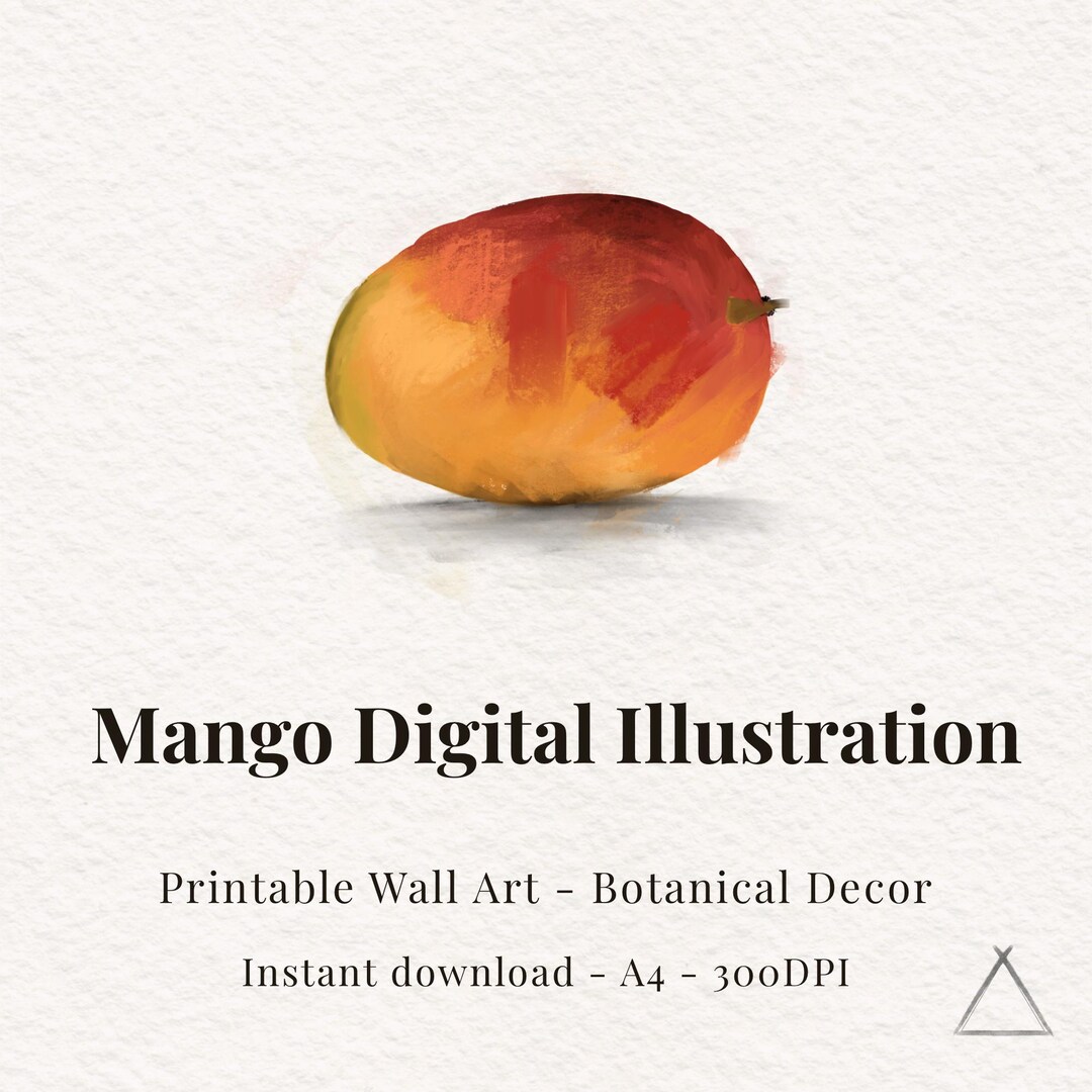Mango Botanical Print | Printable Wall Art | Digital Download for ...