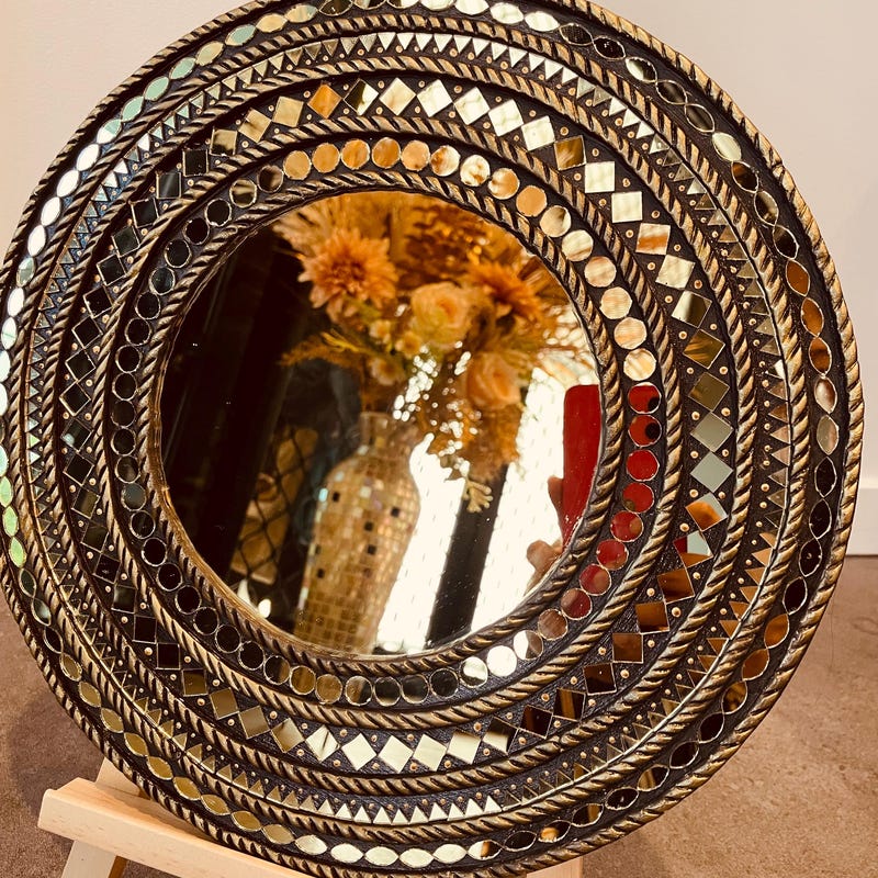 Lippan Art Mirror - Etsy Australia
