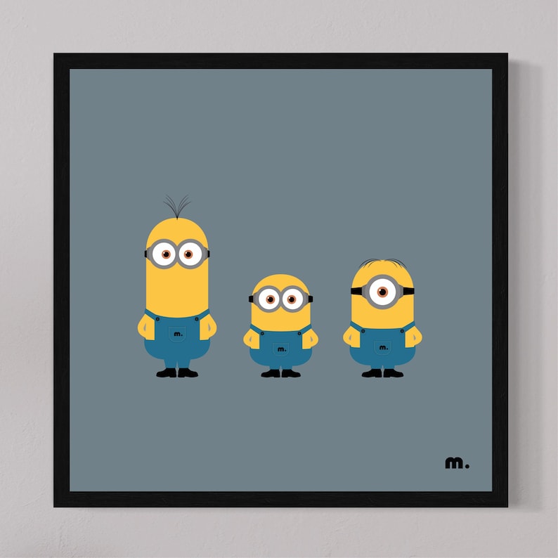Minimalist Poster – the Minions - Digital File - Etsy