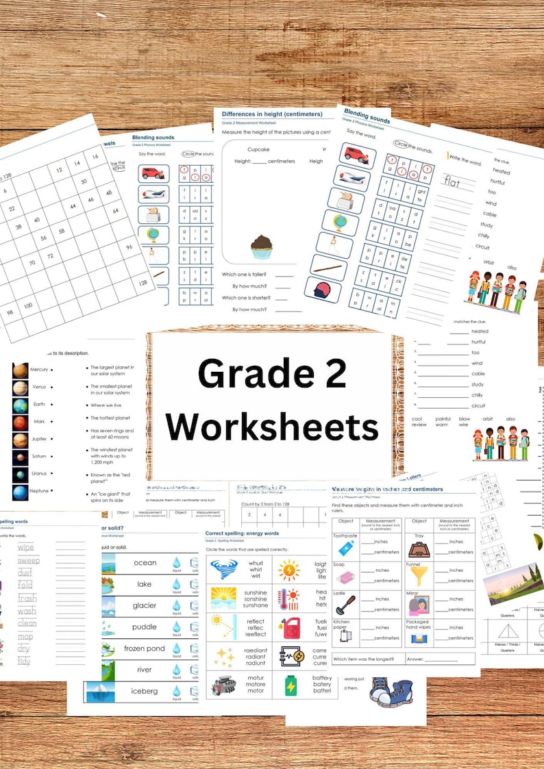 Grade 2 Printable Worksheets | Fun & Educational Activities for Kids ...