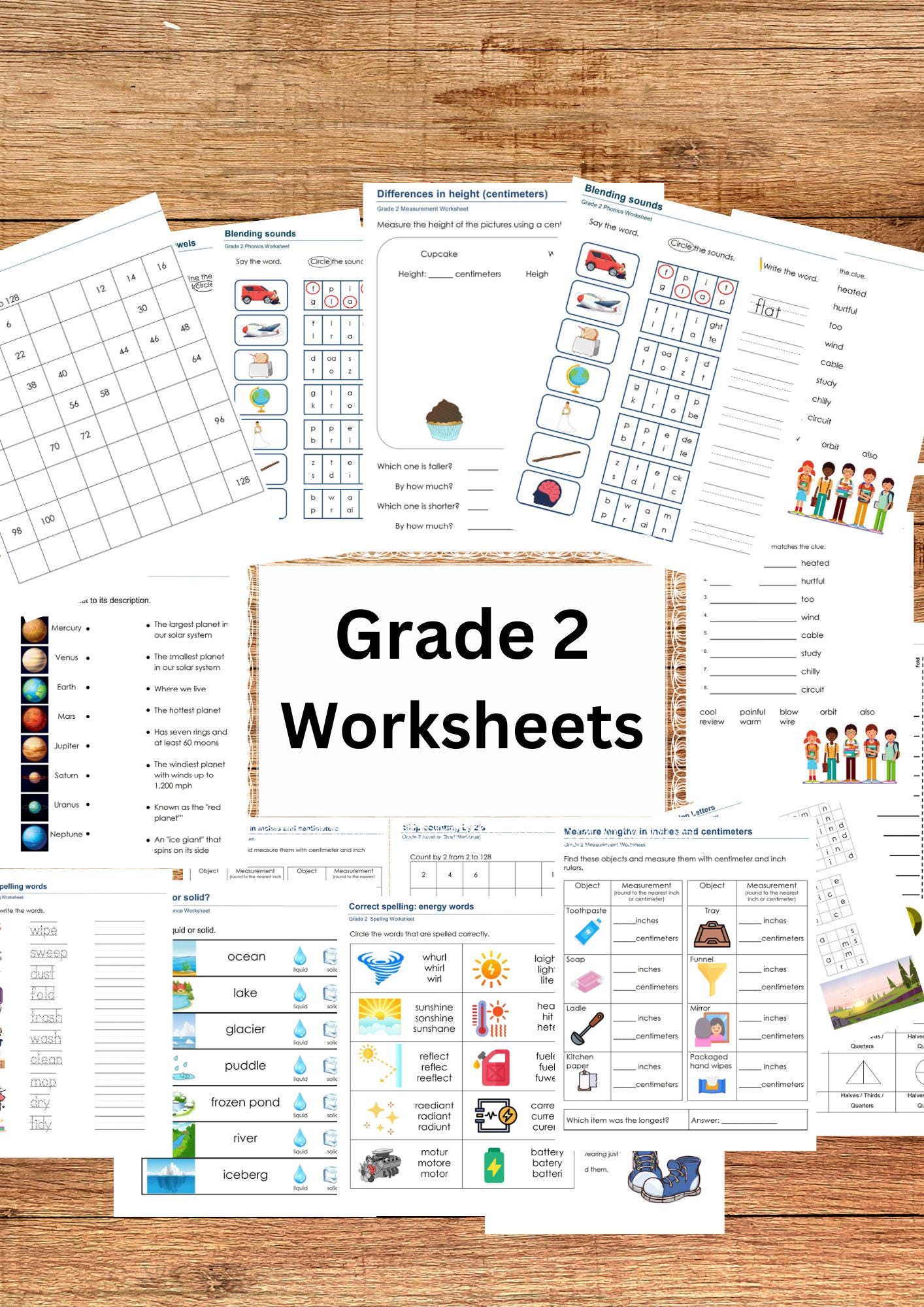 Grade 2 Printable Worksheets | Fun & Educational Activities for Kids ...